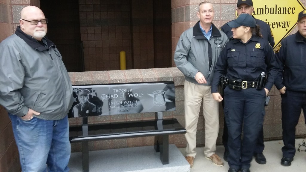 Trooper Chad Wolf Memorial dedication – Fenton Memorials