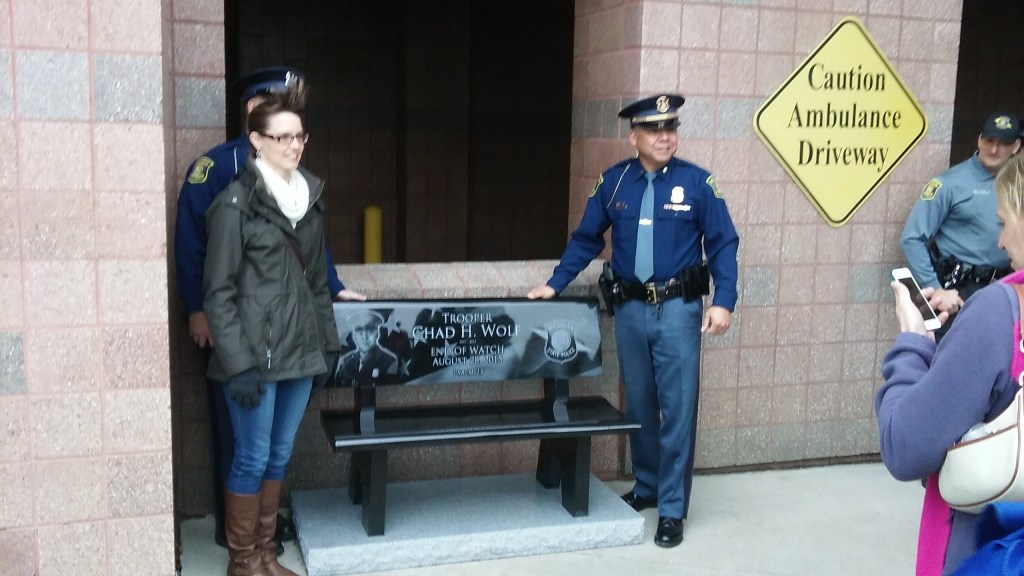 Trooper Chad Wolf Memorial dedication – Fenton Memorials