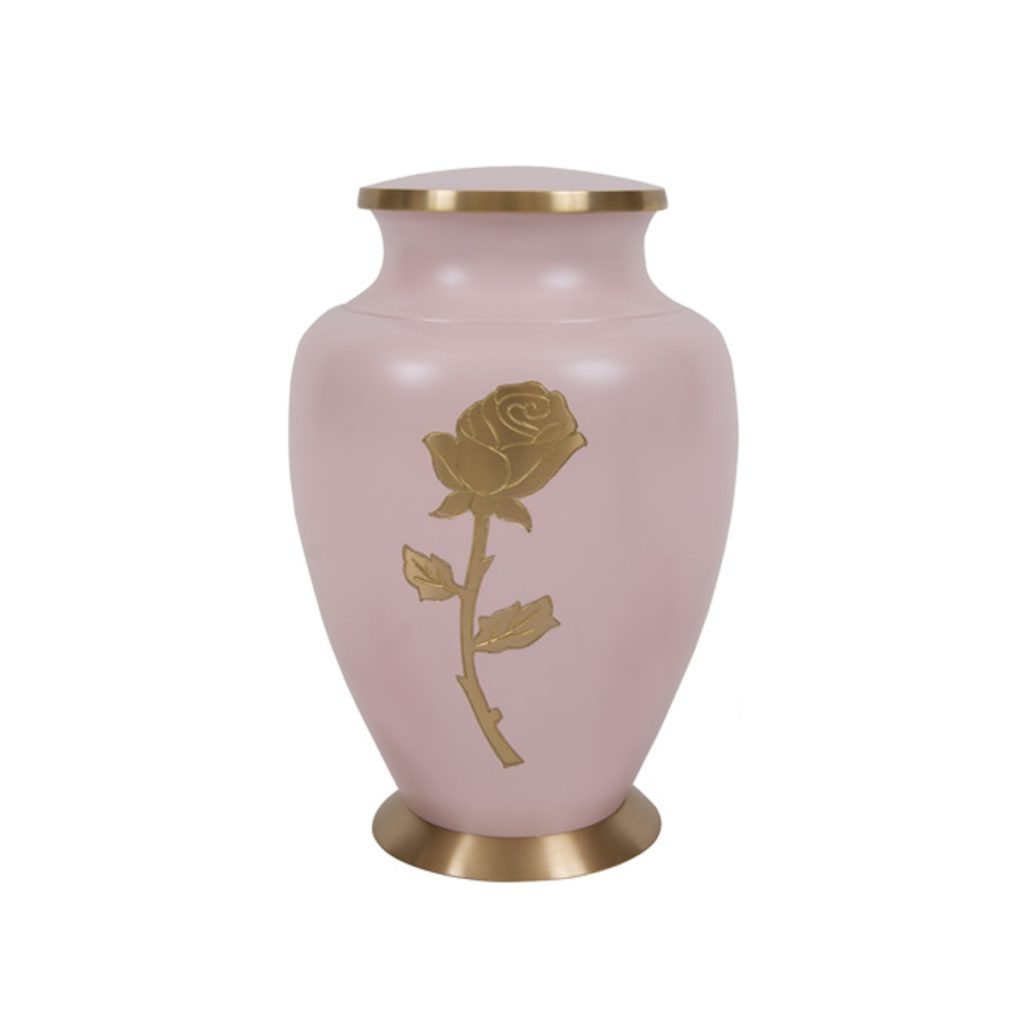 Brass Aria Rose Urn – Fenton Memorials