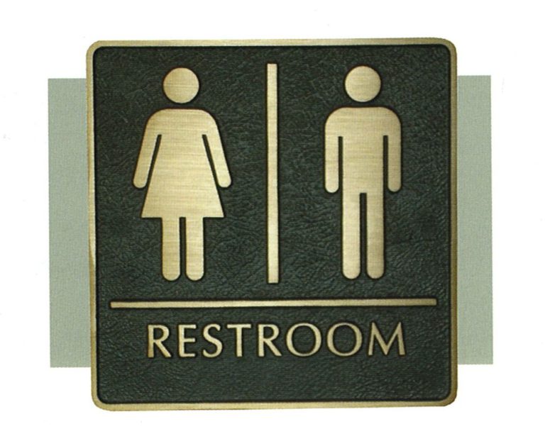 Bronze Restroom Sign – Fenton Memorials